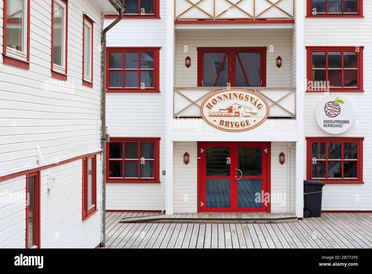 Honningsvag Town,Mageroya Island, Finnmark County, Norway Stock Photo ...