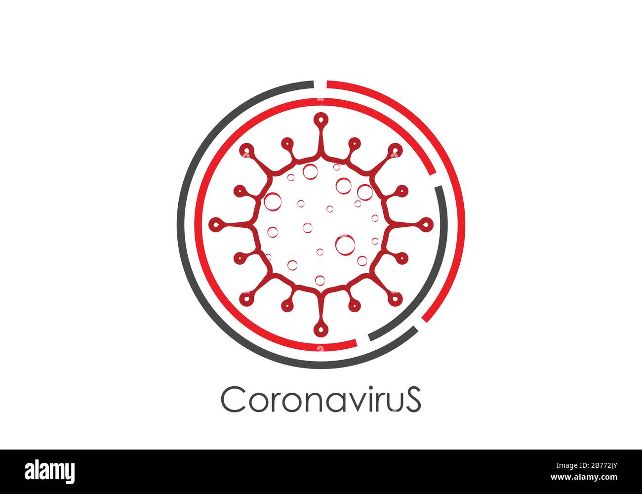 Coronavirus (Covid-19). Symbol of the fight against coronovirus. Stop ...
