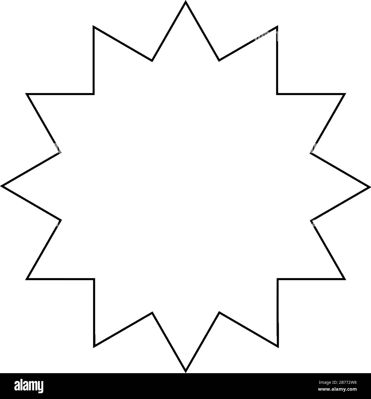 the image shows closed concave geometric figure with 24 sides in the ...