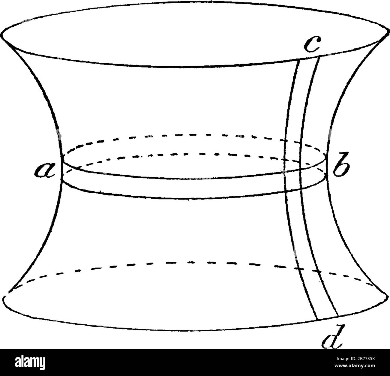 A typical representation of the form of the capillary water surface ...