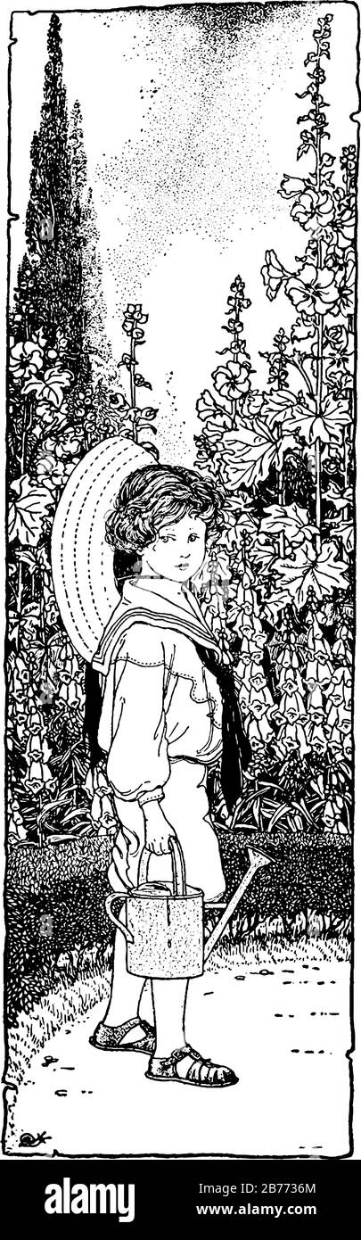 Small watering Stock Vector Images - Alamy