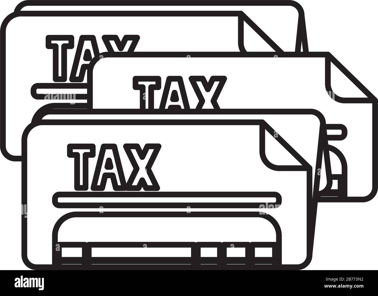 Isolated tax documents vector design Stock Vector Image & Art - Alamy