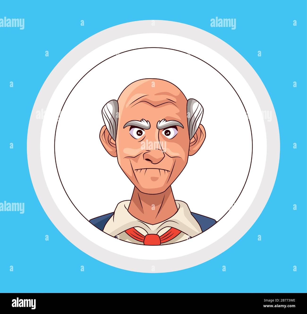 old man patient of alzheimer disease character Stock Vector Image & Art ...
