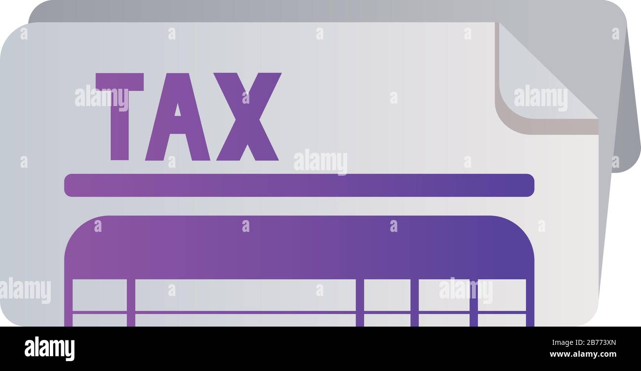 Isolated tax document vector design Stock Vector Image & Art - Alamy