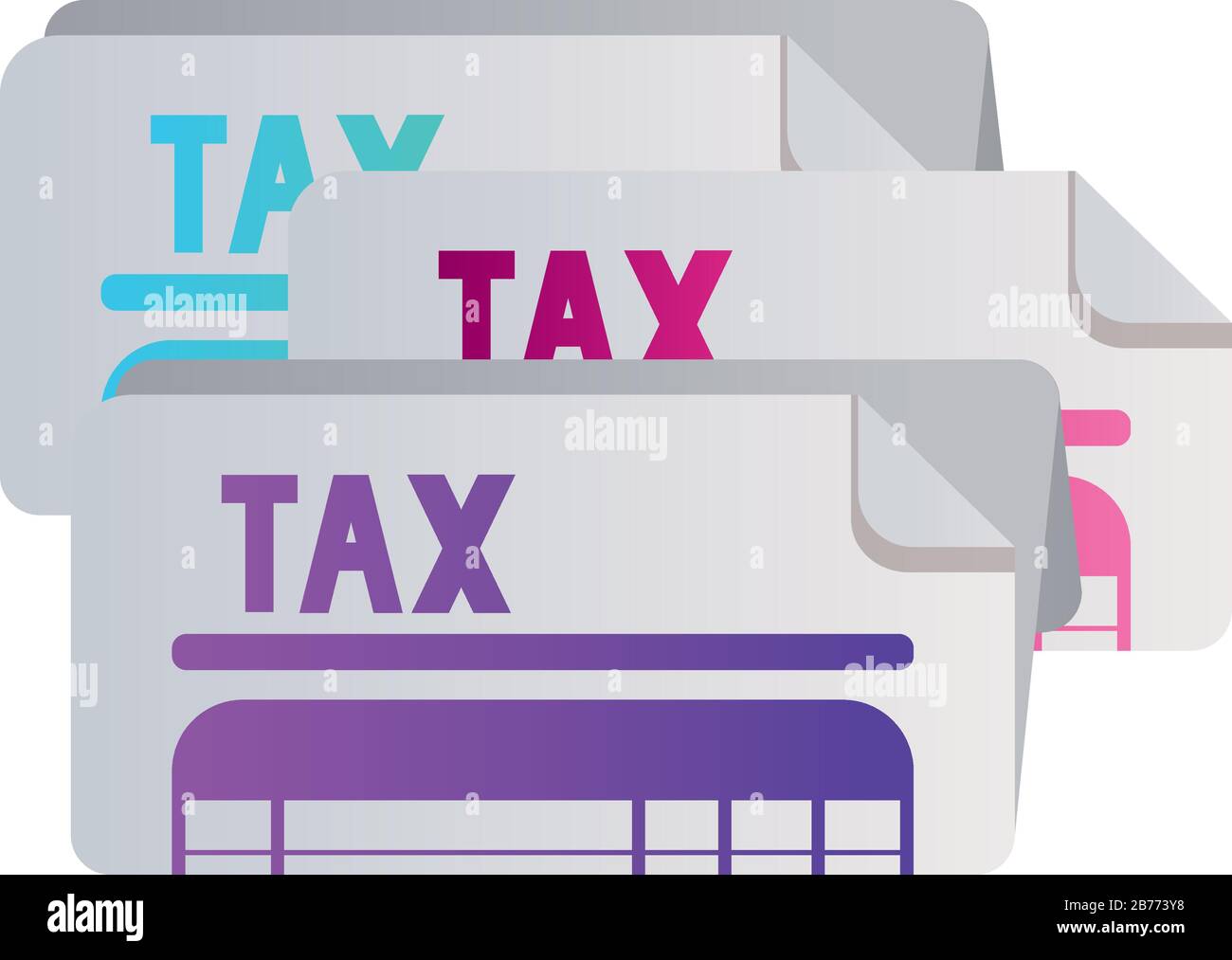 Isolated tax documents vector design Stock Vector Image & Art - Alamy