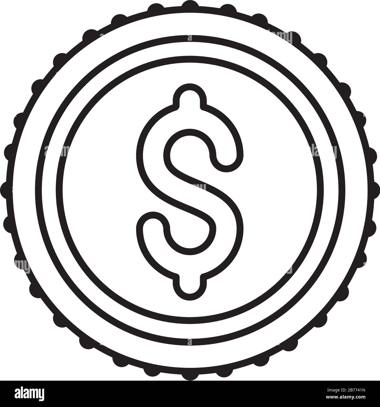 Isolated money coin vector design Stock Vector Image & Art - Alamy