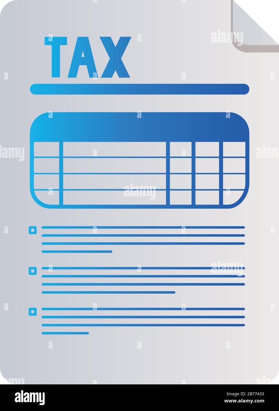 Isolated tax document vector design Stock Vector Image & Art - Alamy