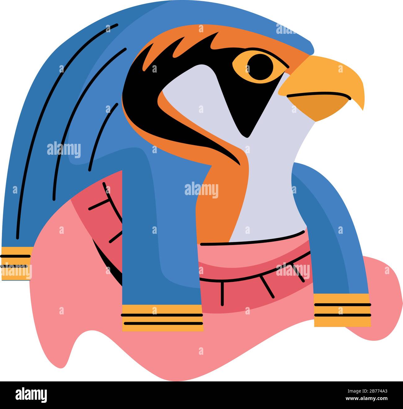 horus Egyptian god character isolated icon Stock Vector Image & Art - Alamy