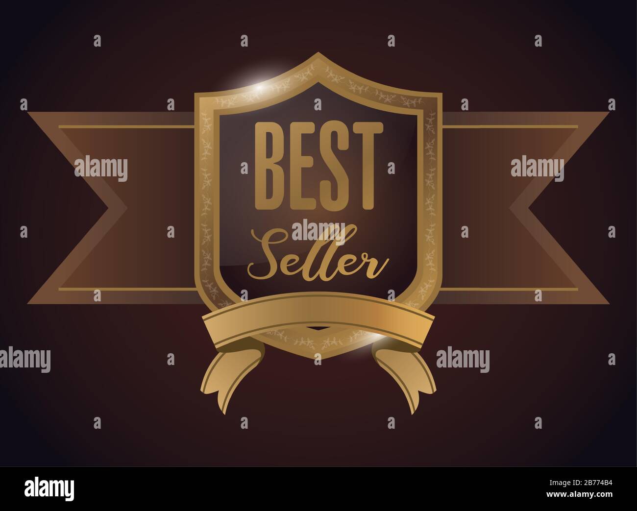 shield badge golden emblem icon Stock Vector Image & Art - Alamy