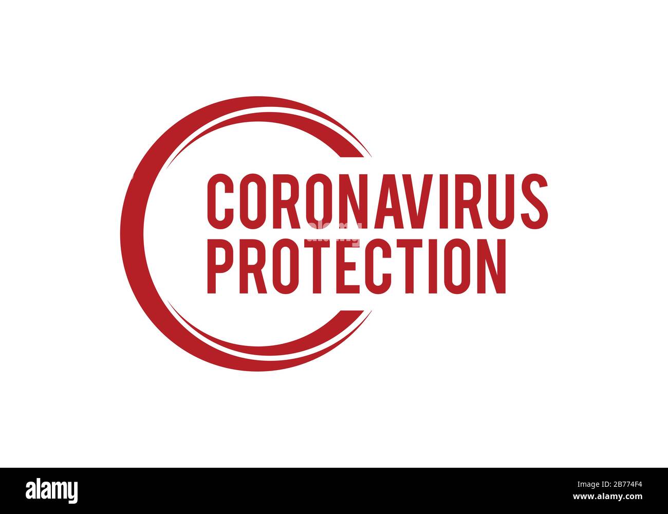 Coronavirus (Covid-19). Symbol of the fight against coronovirus. Stop ...