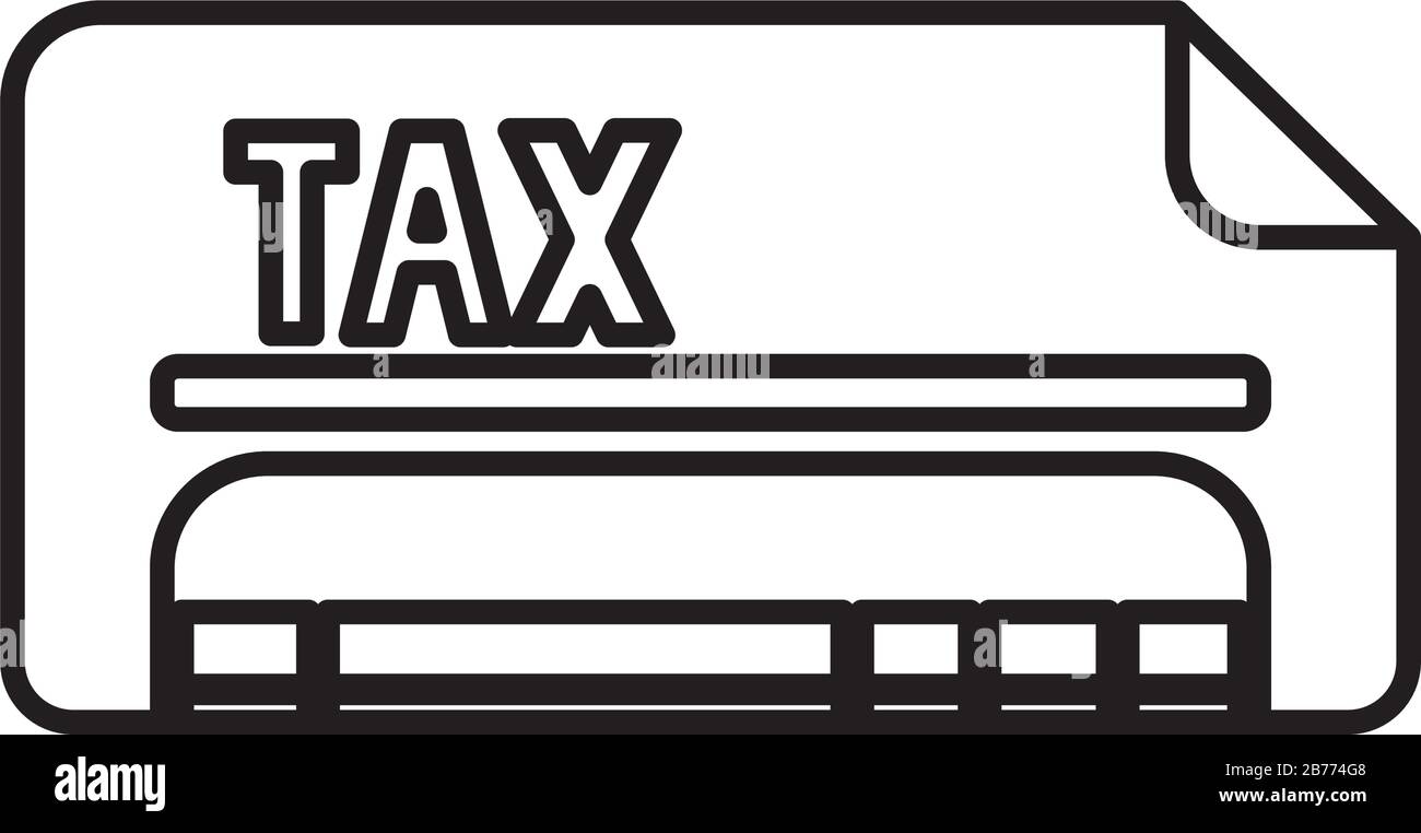 Isolated tax document vector design Stock Vector Image & Art - Alamy