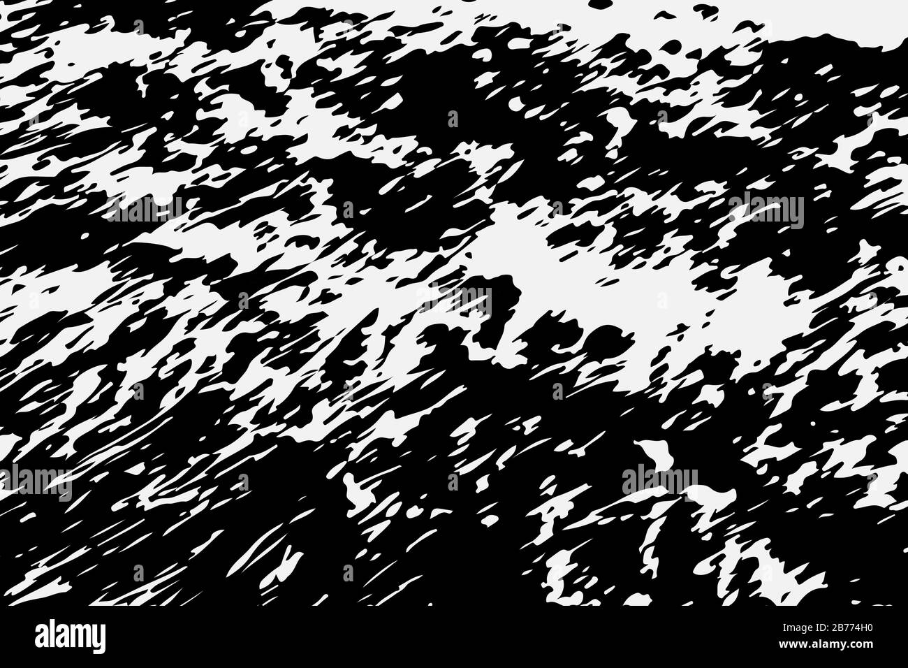 A monochrome abstract image drawn by hand Stock Vector Image & Art - Alamy