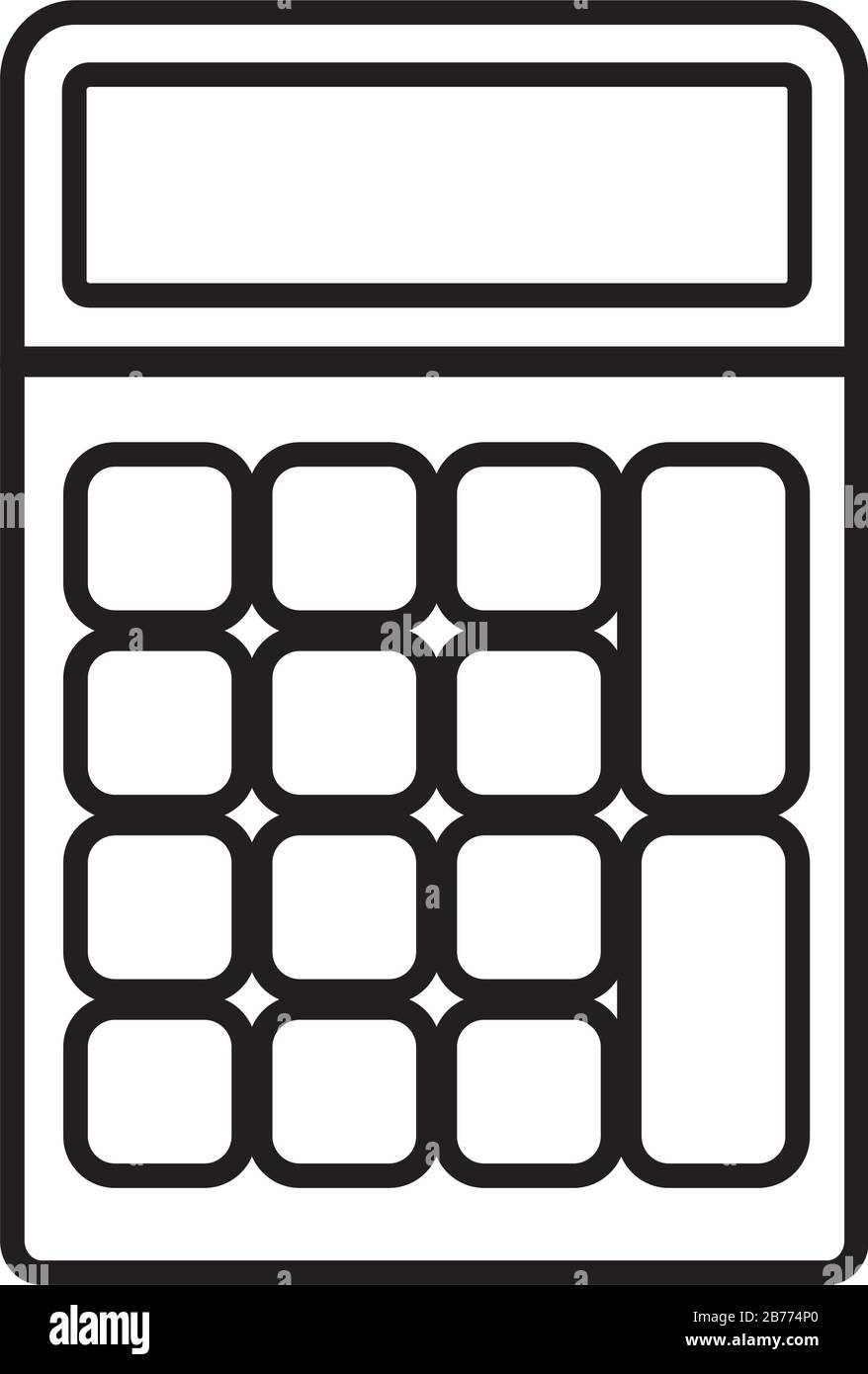 Isolated calculator tool vector design Stock Vector Image & Art - Alamy