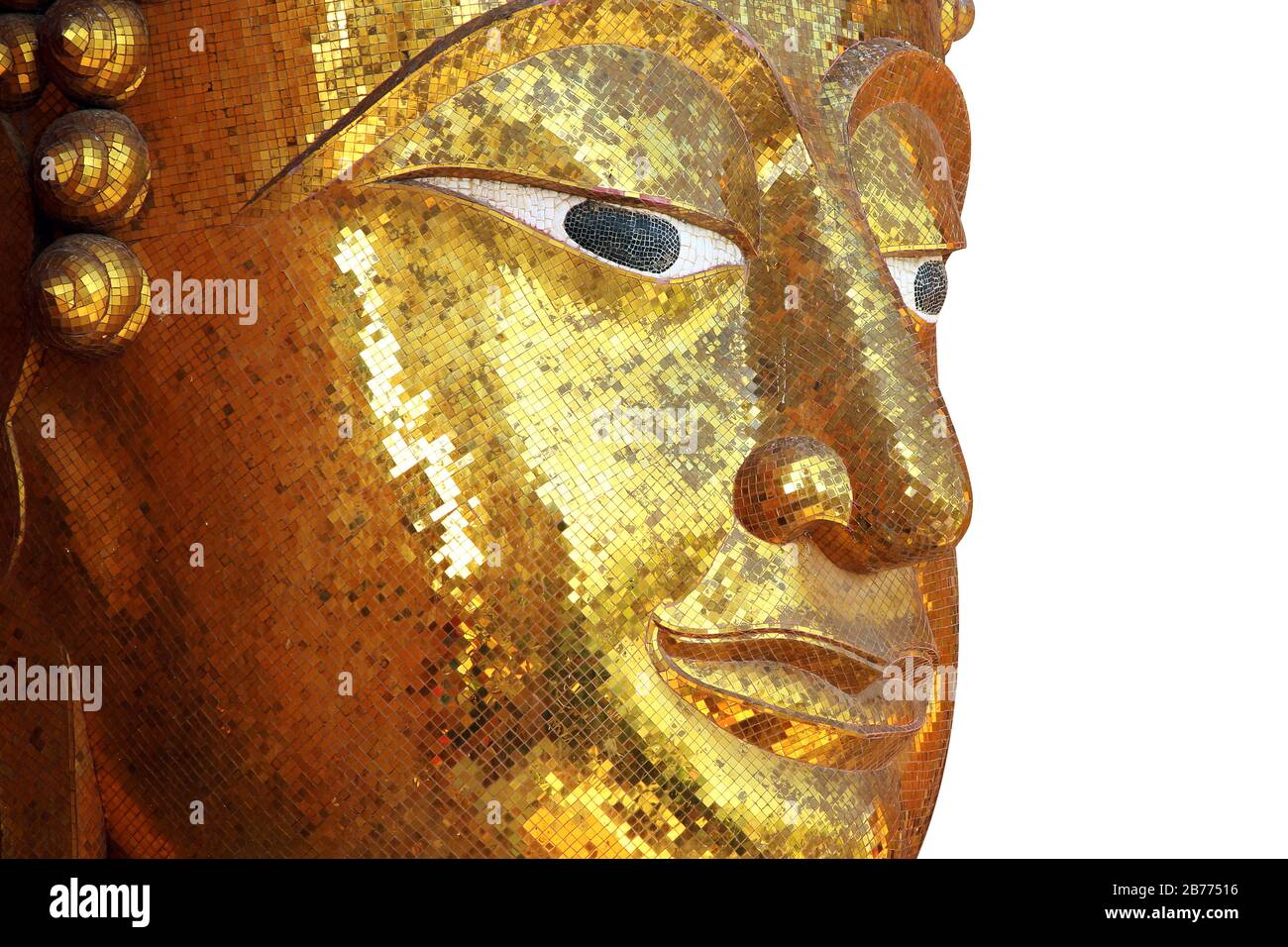 the buddha face gold Stock Photo - Alamy