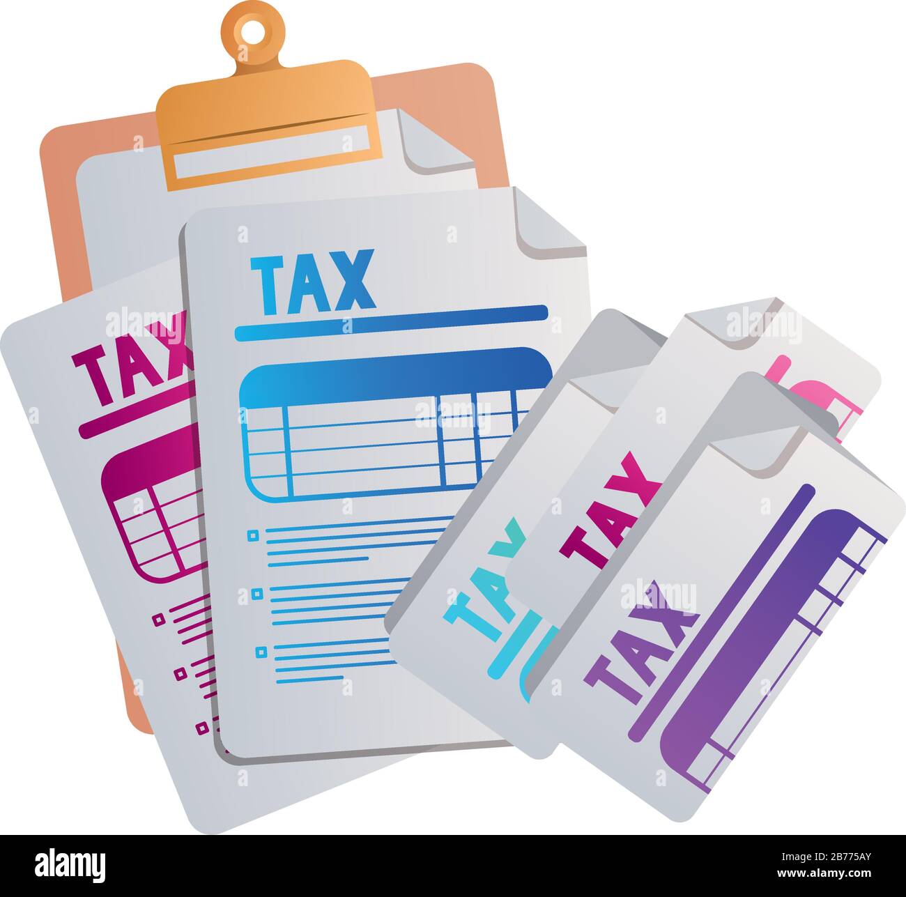 Isolated tax documents vector design Stock Vector Image & Art - Alamy