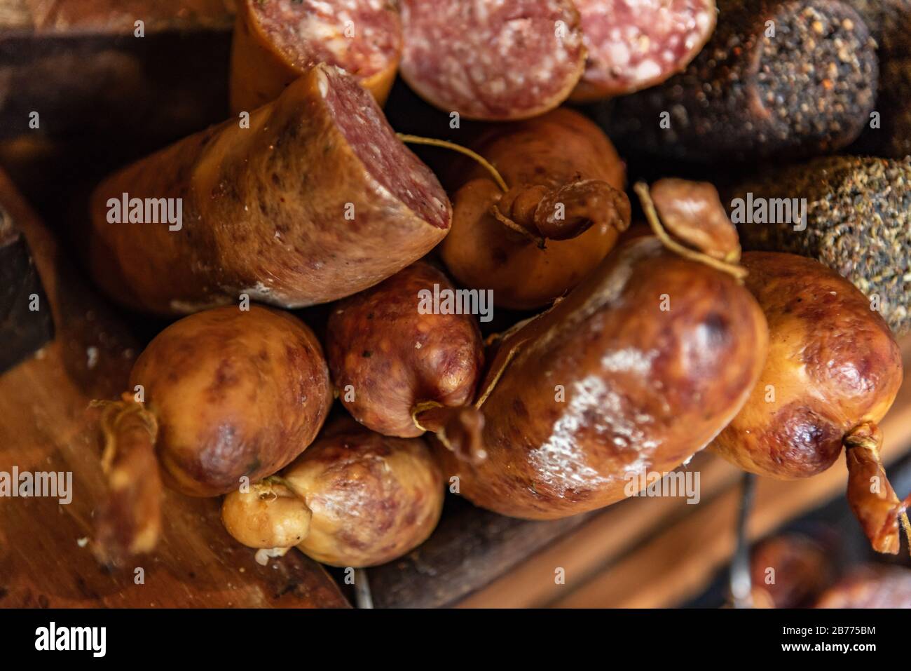 Variety of processed meats hi-res stock photography and images - Alamy