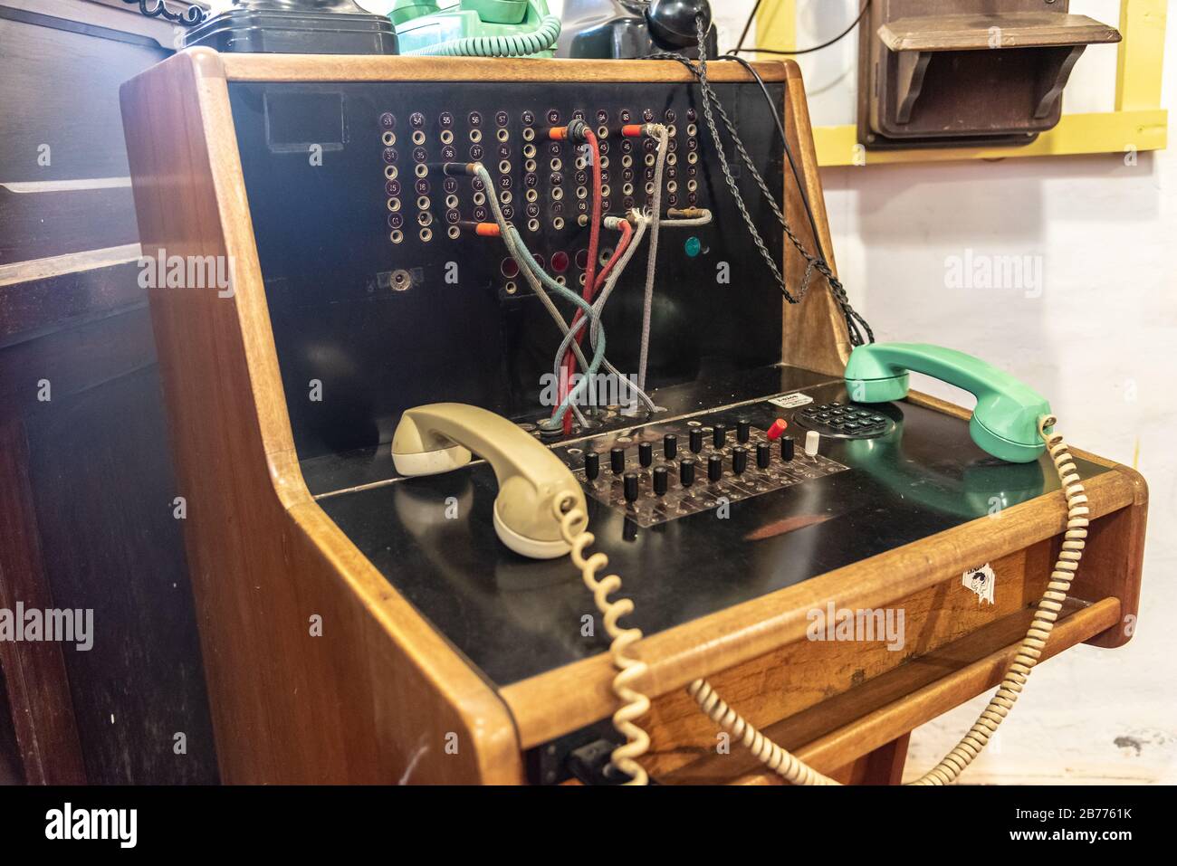 Old telephone switcher used in power stations to carry out ...