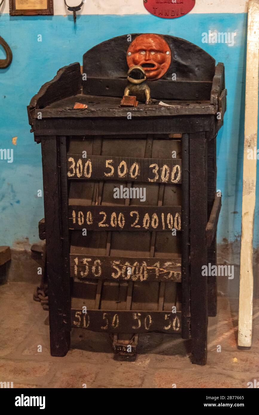 Old sapo game structure Stock Photo - Alamy