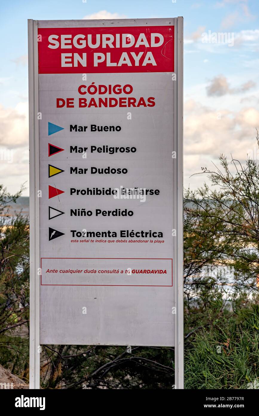 Indicative sign of the codes of the flags that announce the ...