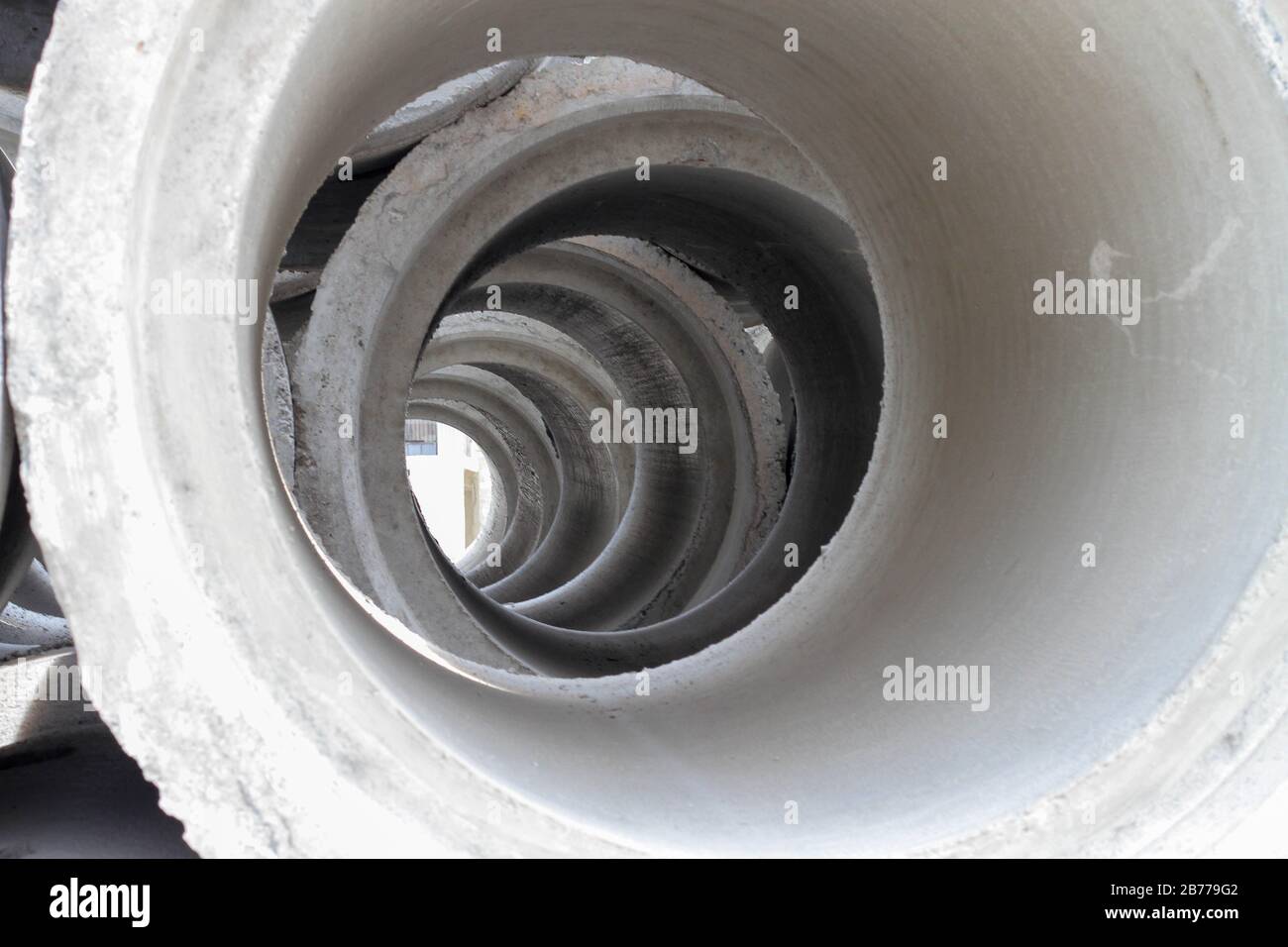 Concrete pipe for water supply Stock Photo - Alamy