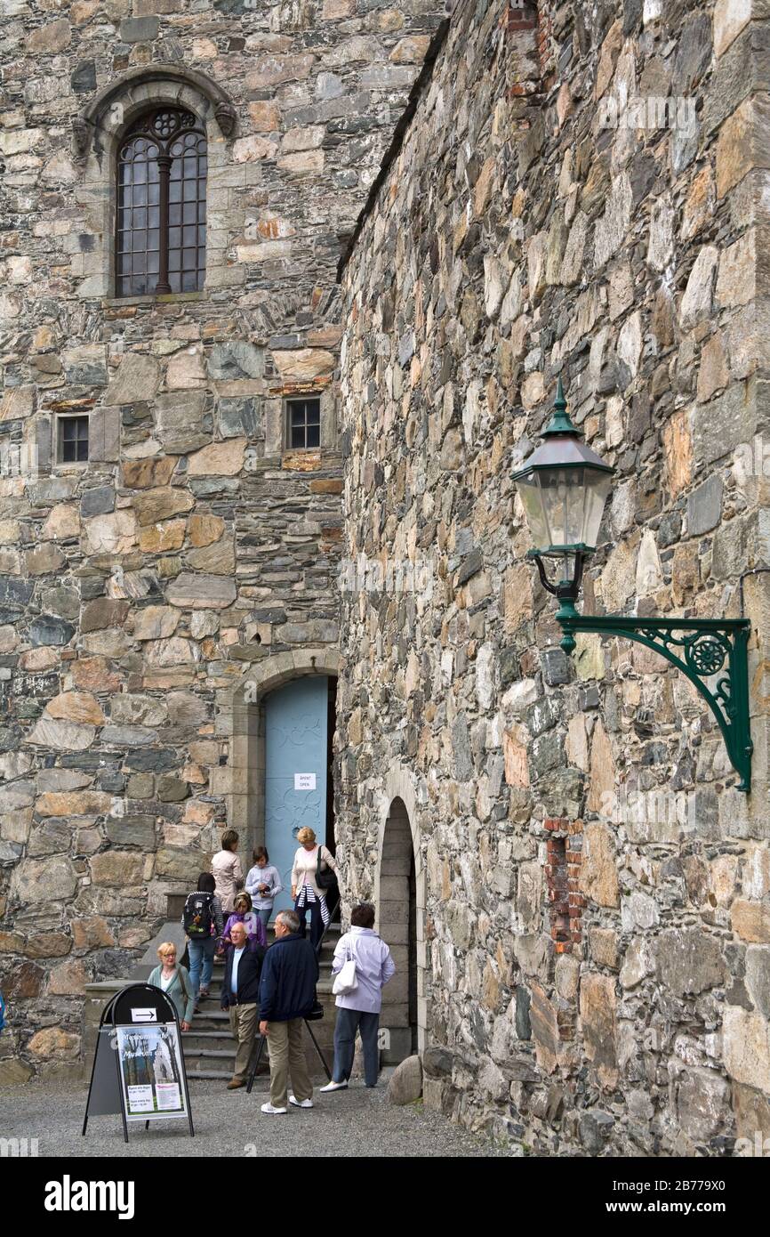 Rosenkrantz Tower in Bergenhus Castle, Bergen City, Hordaland District ...