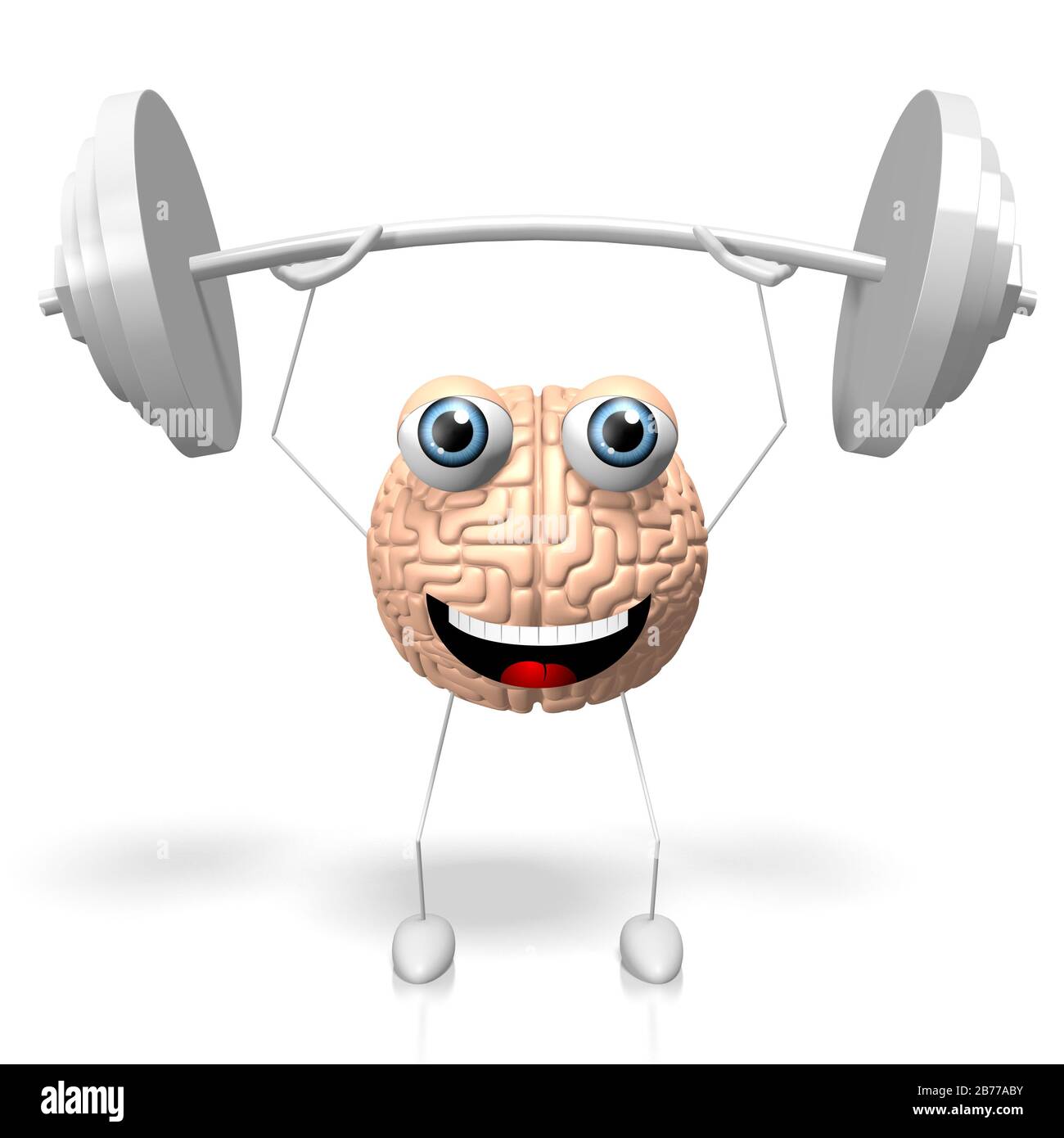 Big Brain Cartoon Character