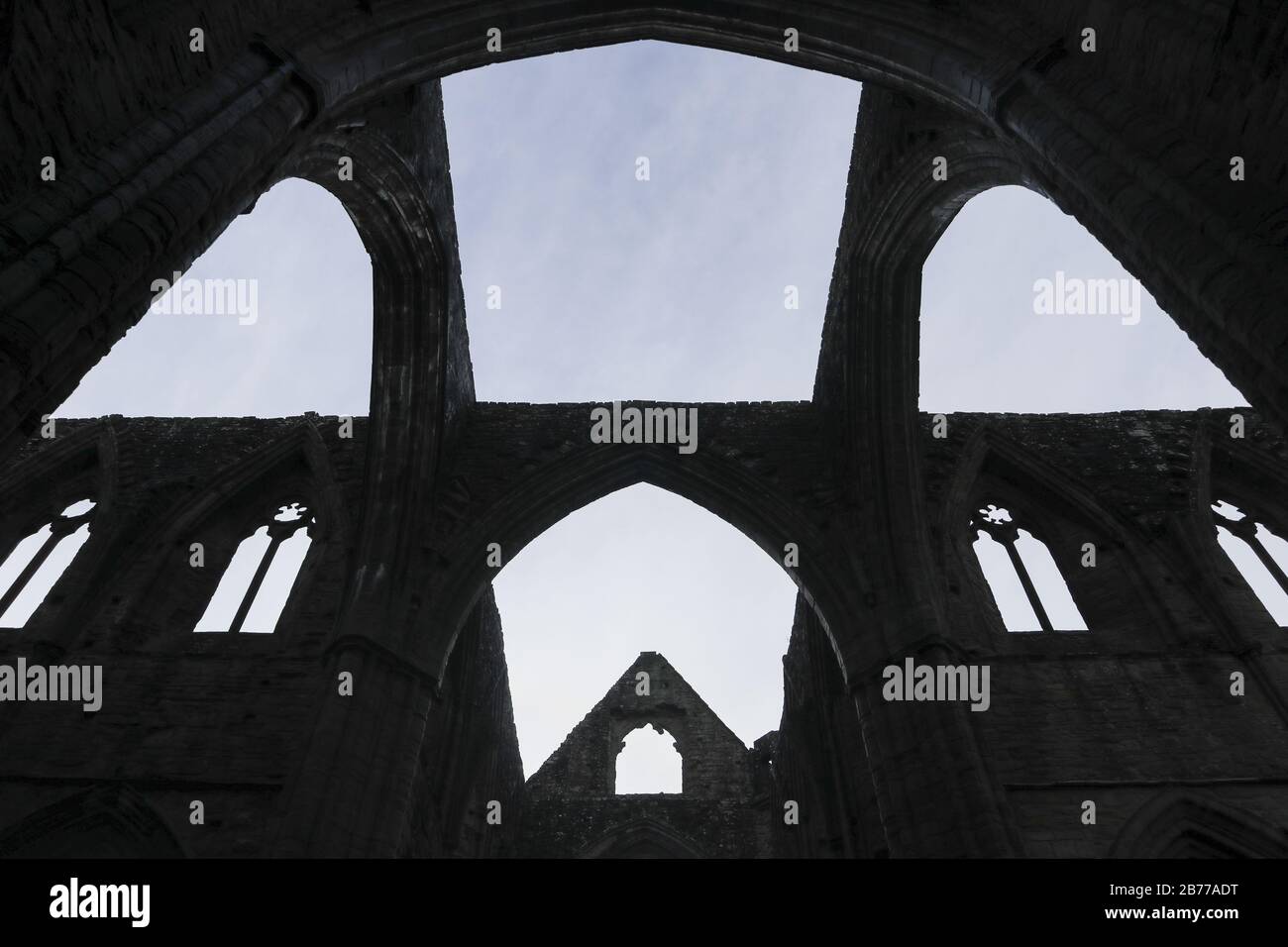 old english stone abbey Stock Photo - Alamy