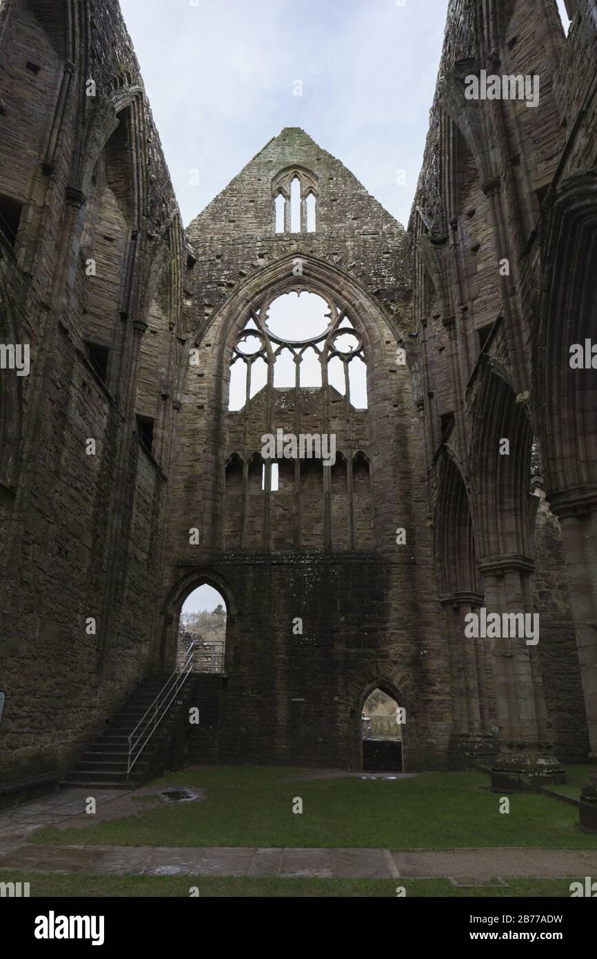 old english stone abbey Stock Photo - Alamy