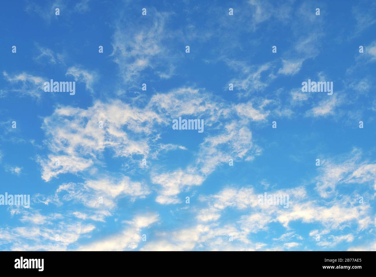 clear sky evening time sunshine cloud blue sky background Stock Photo ...