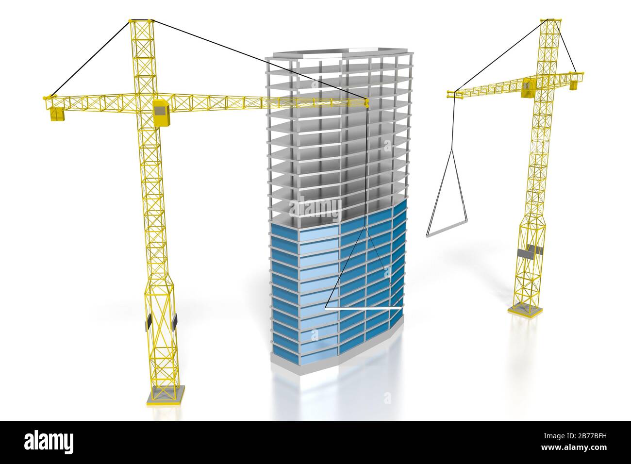 Building construction glass concrete Cut Out Stock Images & Pictures ...