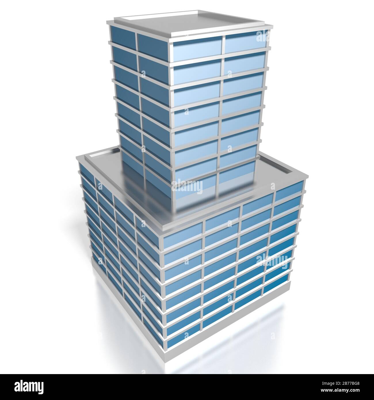 3D office building Stock Photo - Alamy