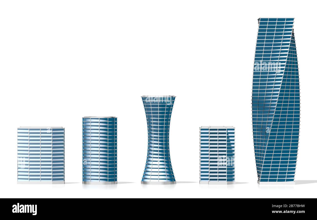 Skyscraper financial district Cut Out Stock Images & Pictures - Alamy