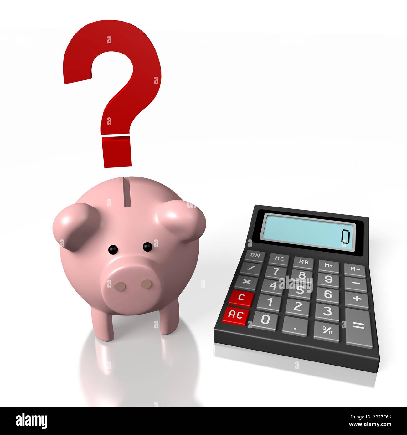 Piggy bank question mark hi-res stock photography and images - Alamy