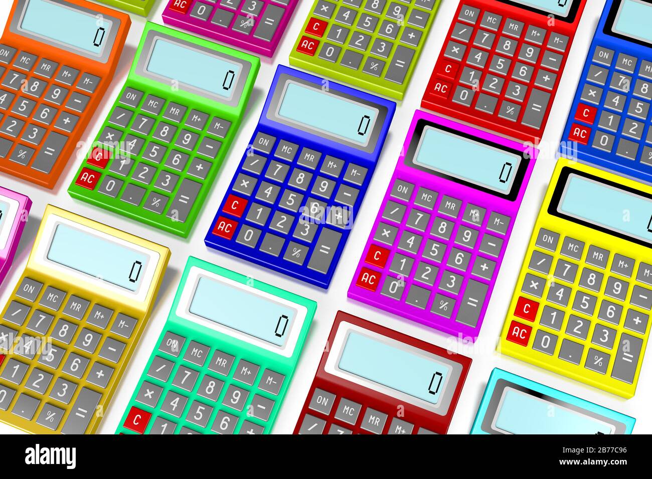 Violet calculator hi-res stock photography and images - Alamy