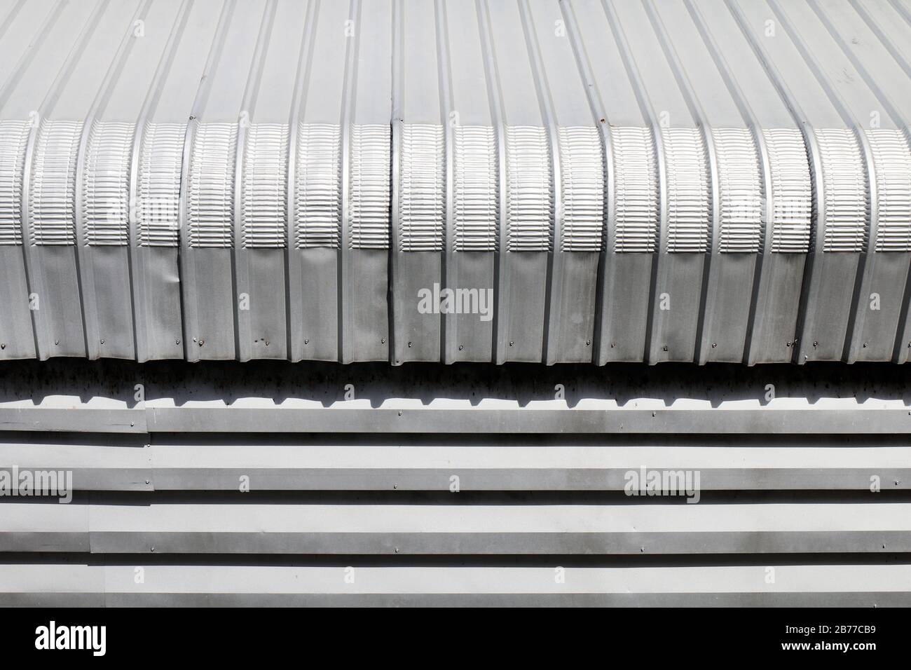 Metal sheet closeup roofing of Building industry big size, Heat ...