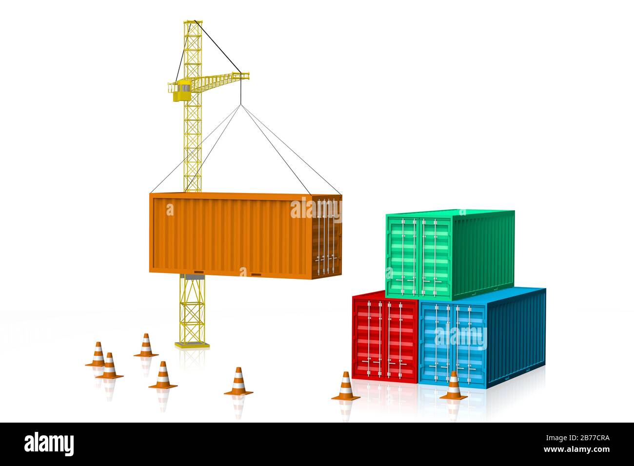 Great white crane Cut Out Stock Images & Pictures - Alamy