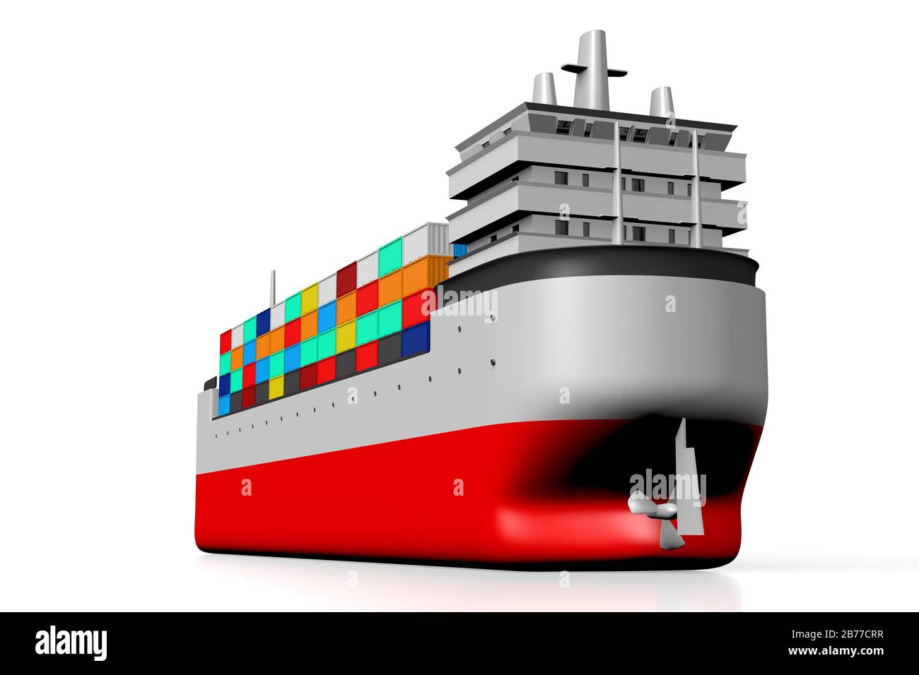 Containers ship back view hi-res stock photography and images - Alamy