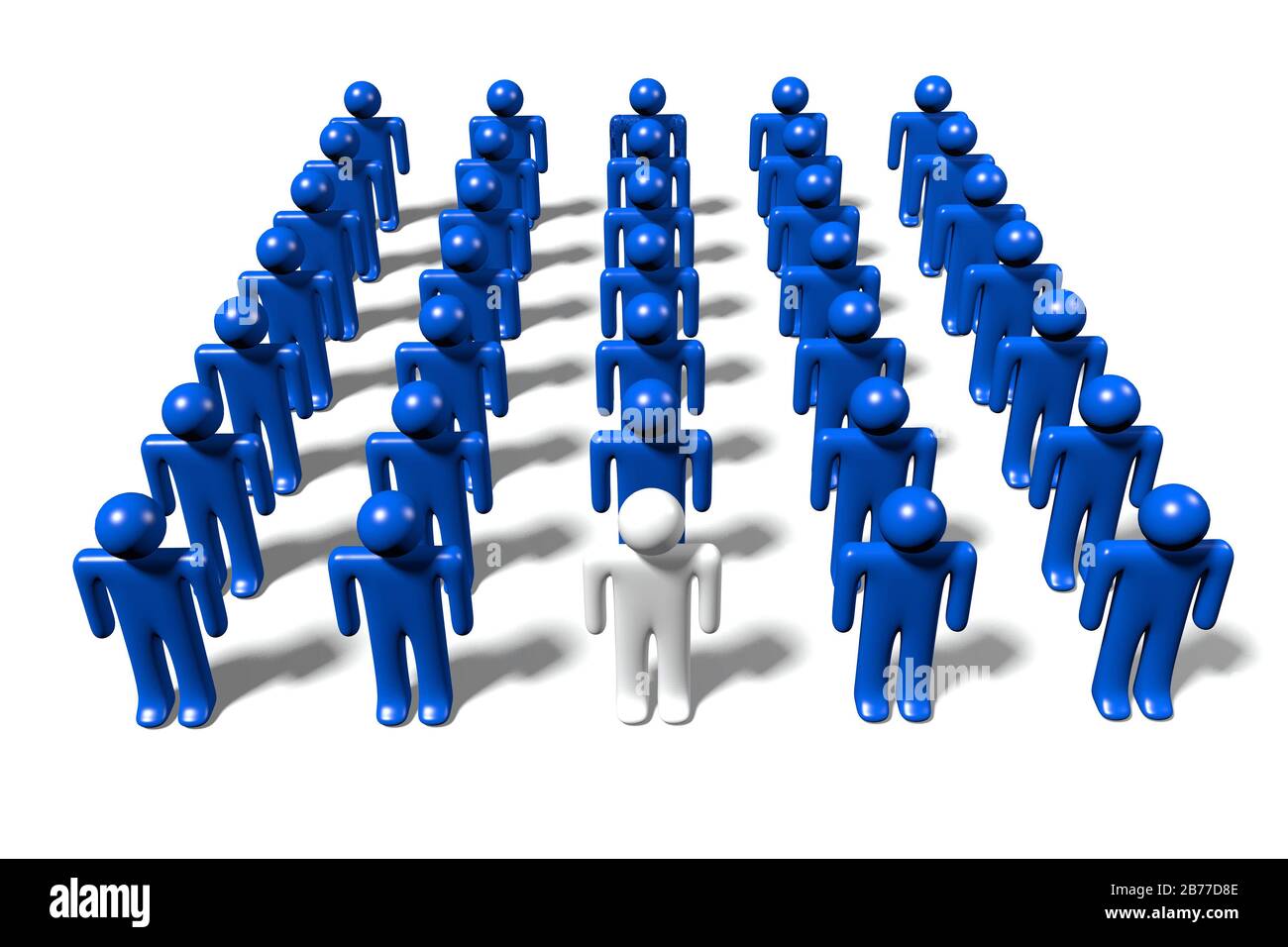 3D leader concept Stock Photo - Alamy