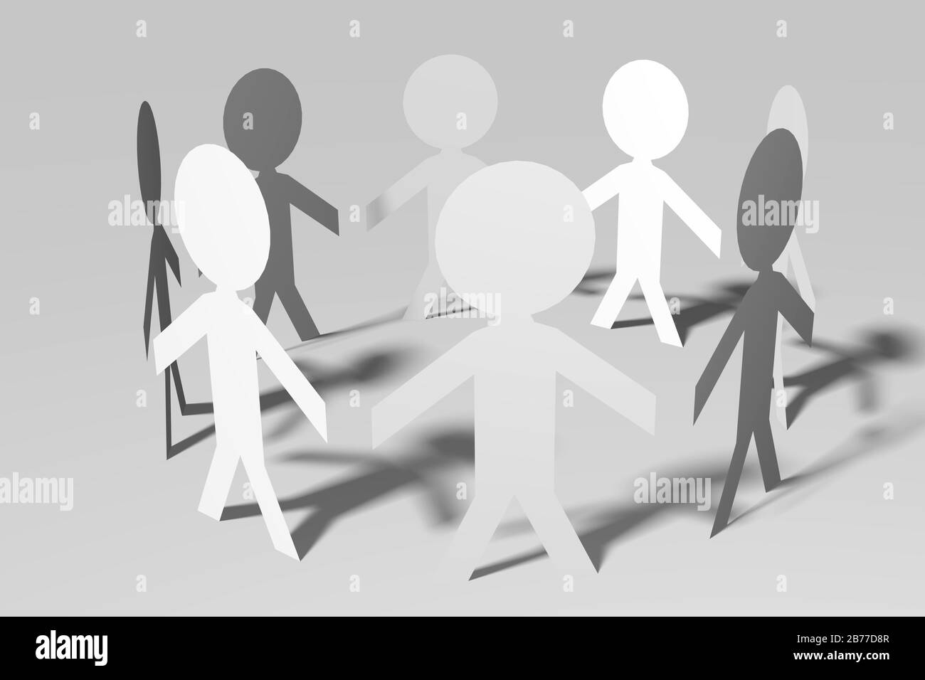 3D teamwork concept Stock Photo - Alamy