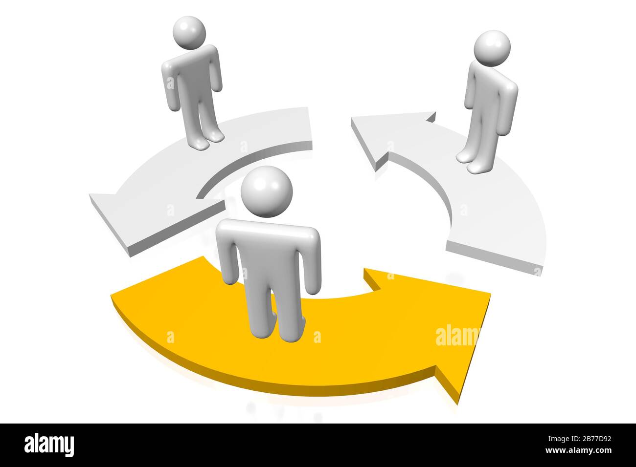 3D teamwork concept Stock Photo - Alamy