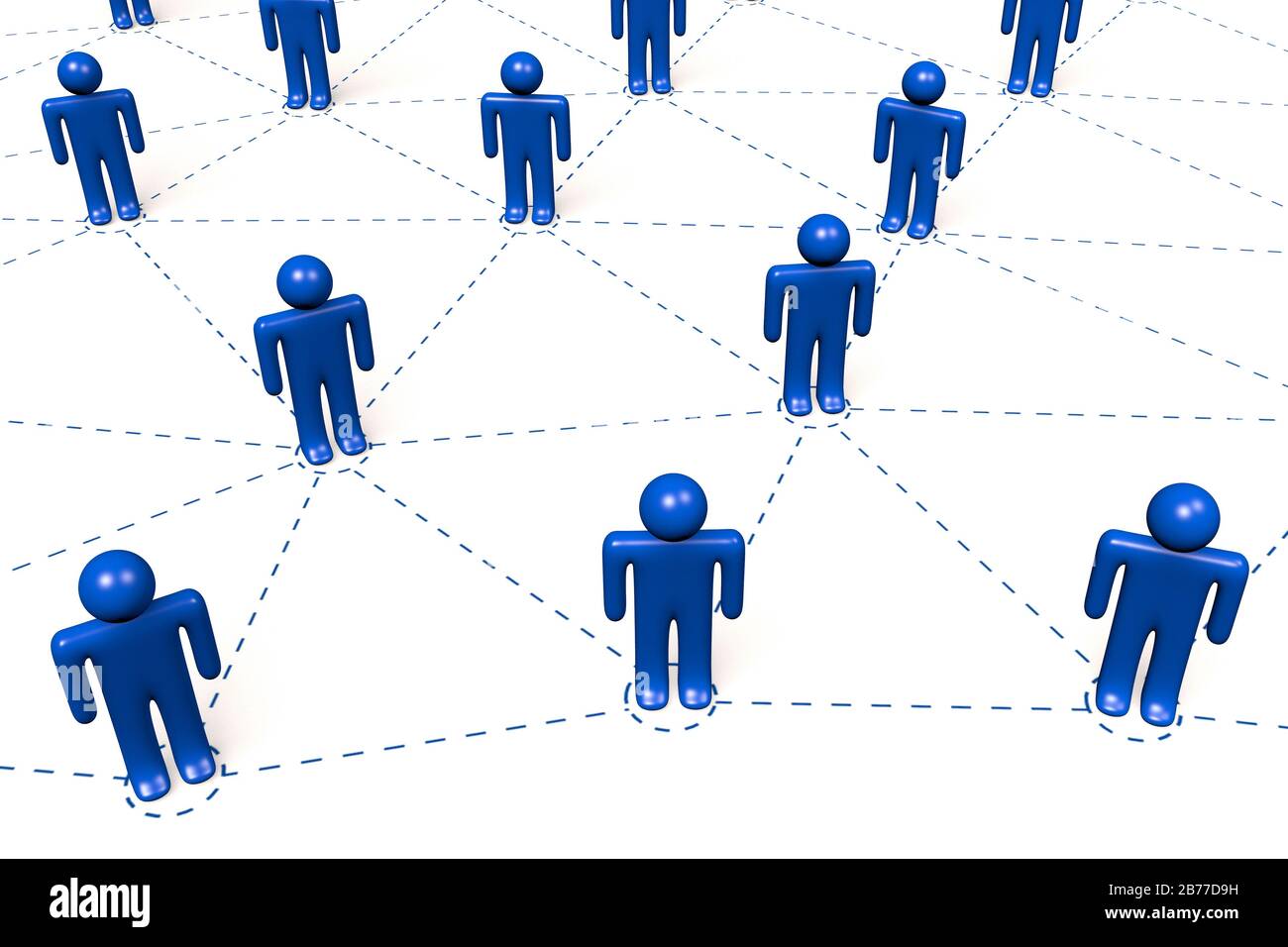 3D social network concept Stock Photo - Alamy