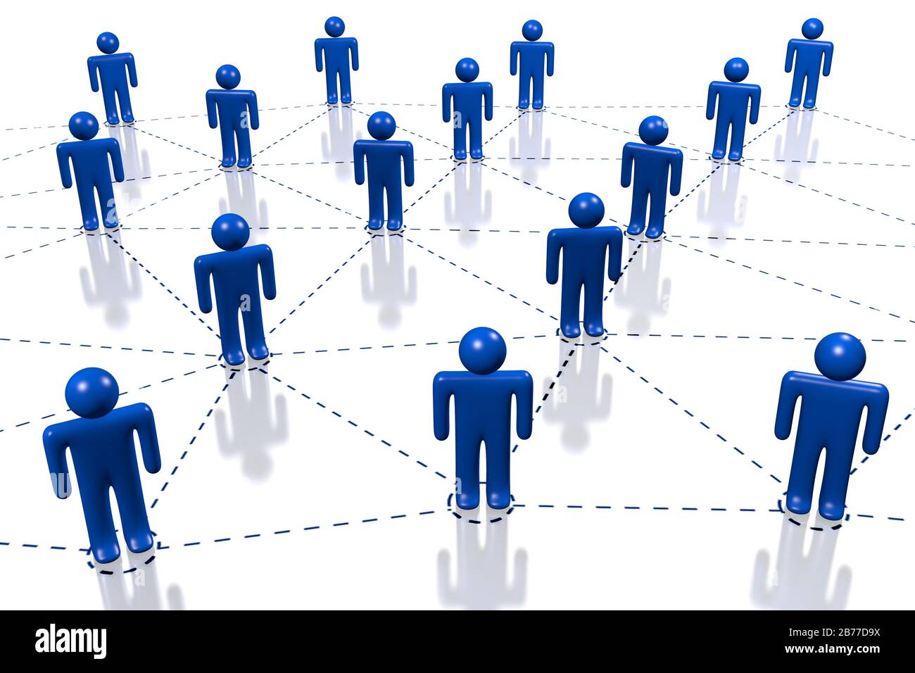 3D social network concept Stock Photo - Alamy