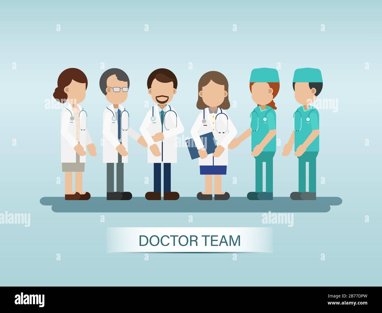 Set of doctor and surgeon characters vector illustration Stock Vector ...