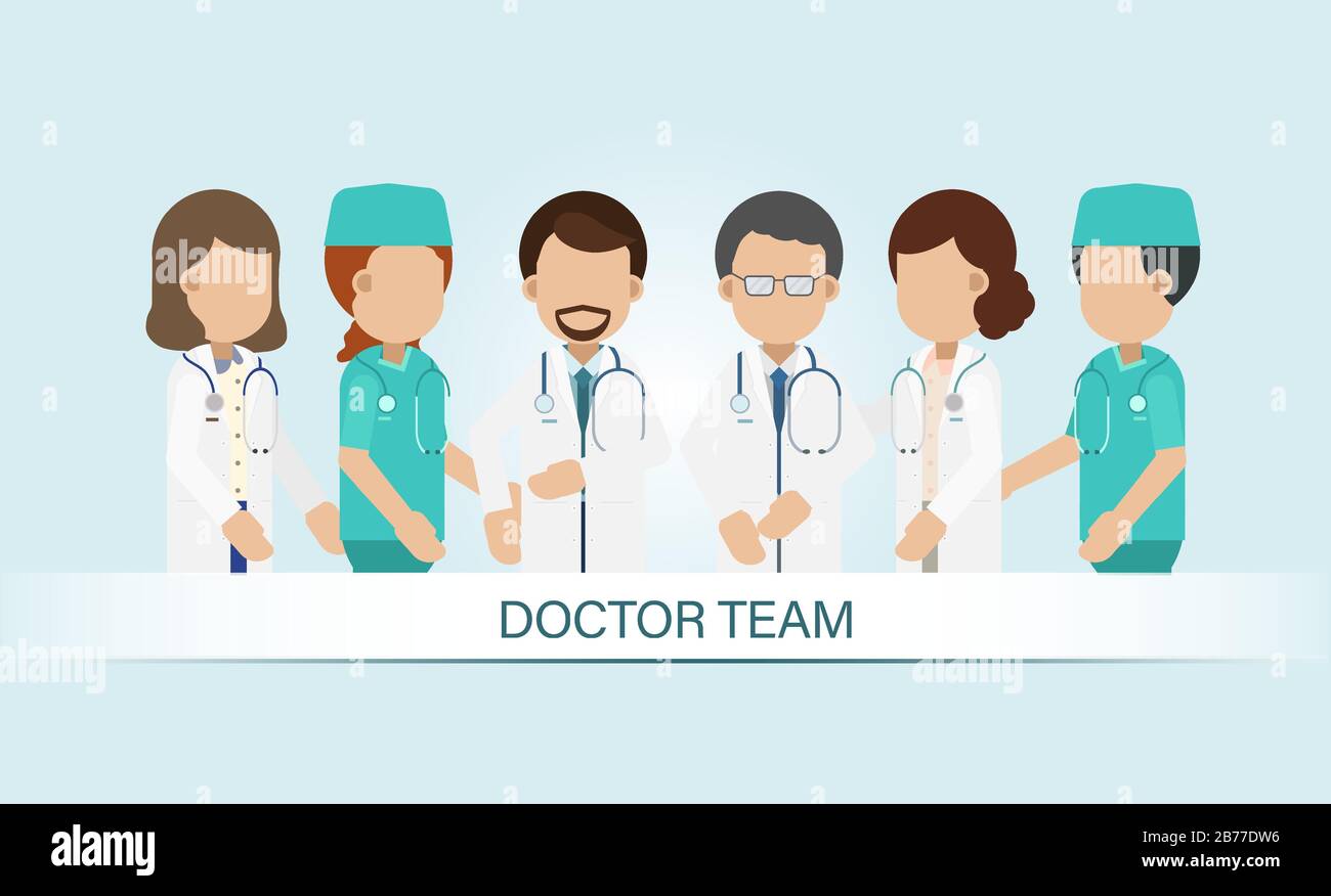 Set of doctor and surgeon characters vector illustration Stock Vector ...