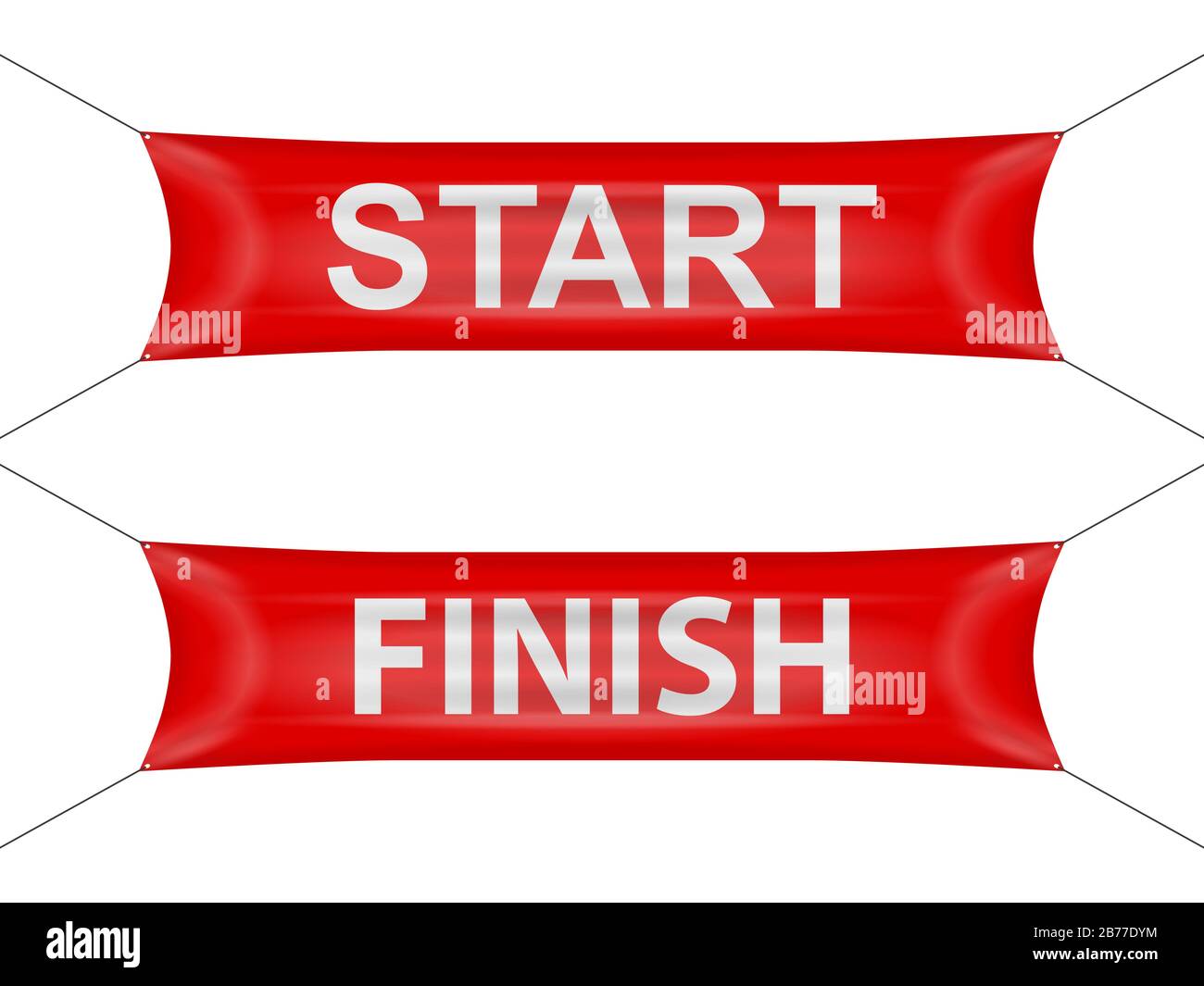 Start finish banner on Cut Out Stock Images & Pictures - Alamy