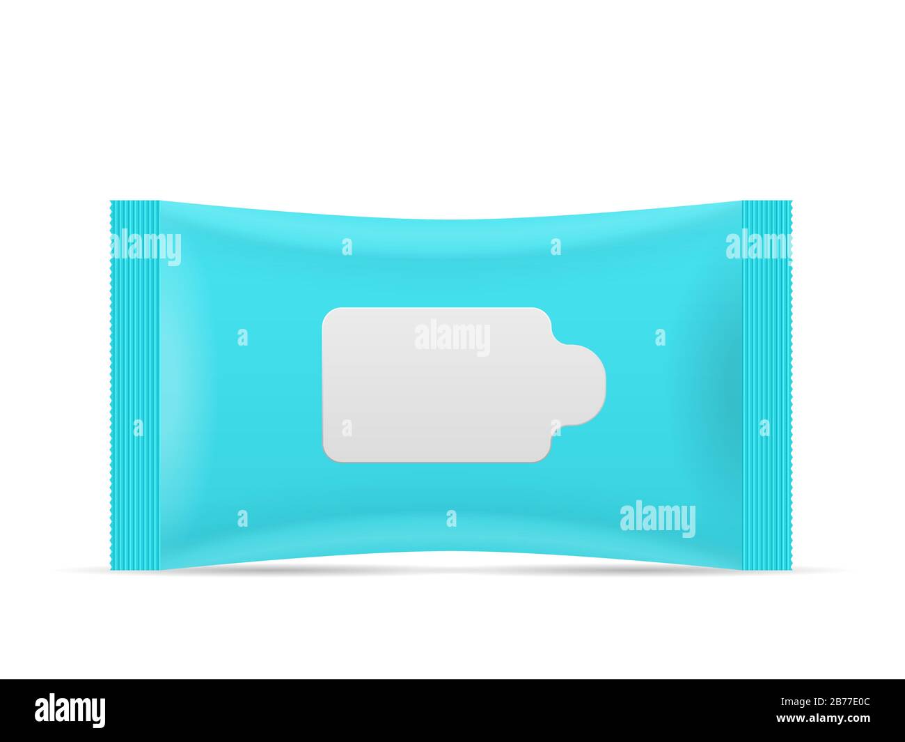 Wet wipes package on a white background. Vector illustration Stock ...