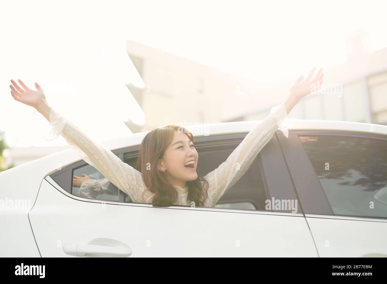 Car hand waving hi-res stock photography and images - Alamy