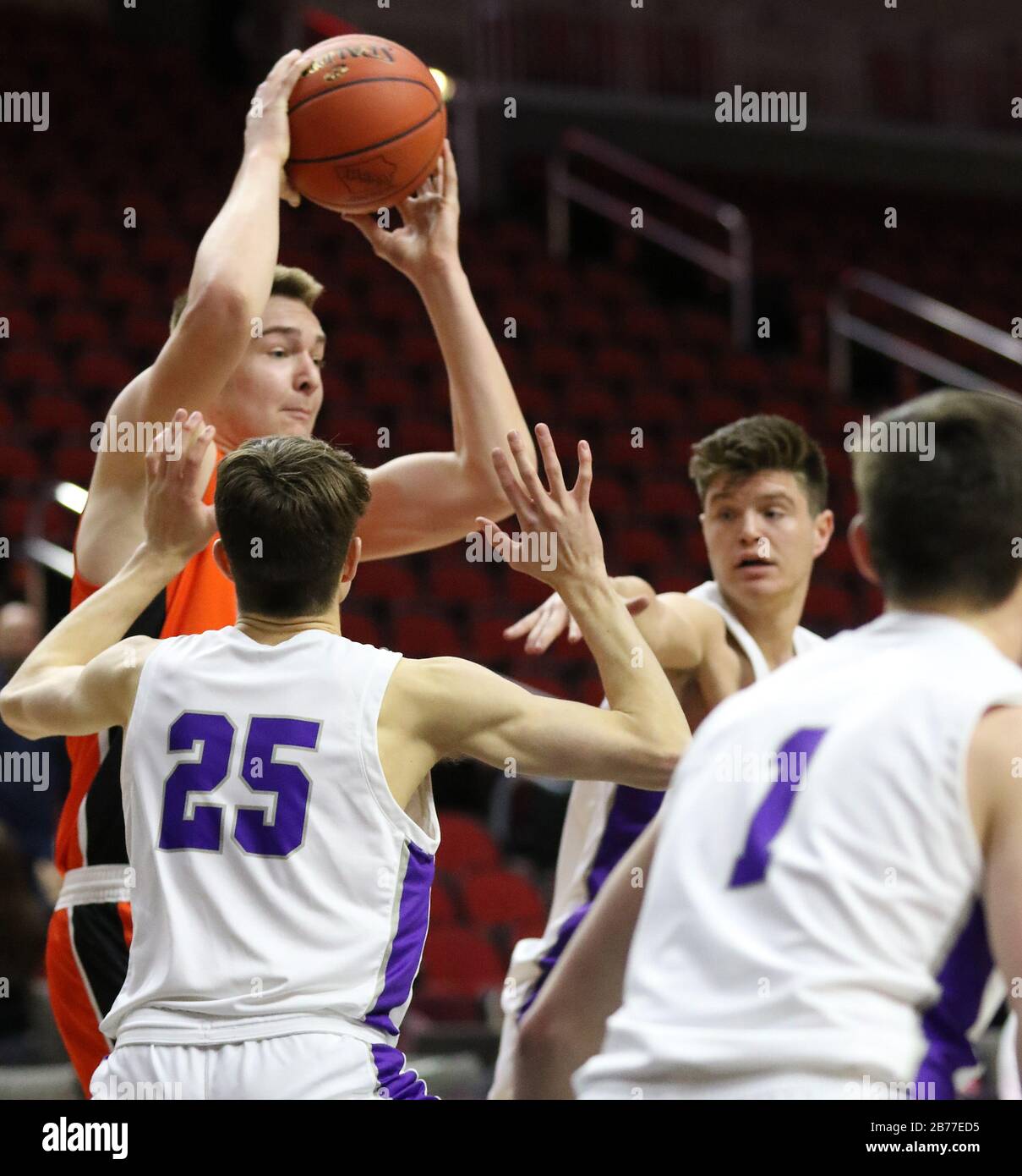 Des Moines, Iowa, USA. 13th Mar, 2020. Sergeant Bluff-Luton's senior ...
