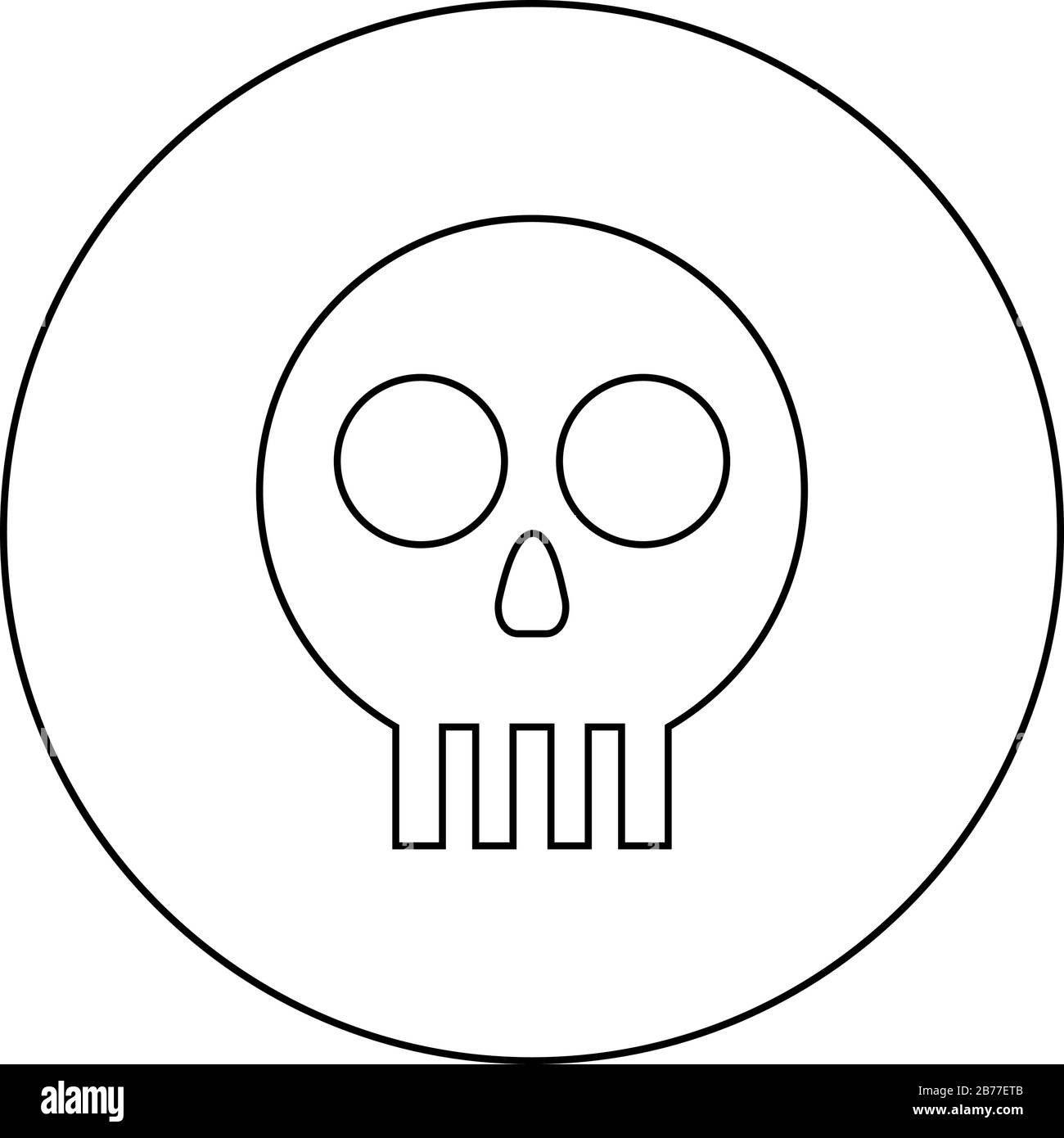 Flat cranium Stock Vector Images - Alamy