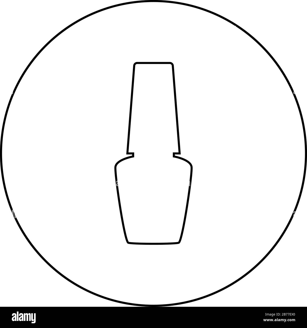 Jar with nail polish for manicure Bottle silhouette Hand hygiene ...